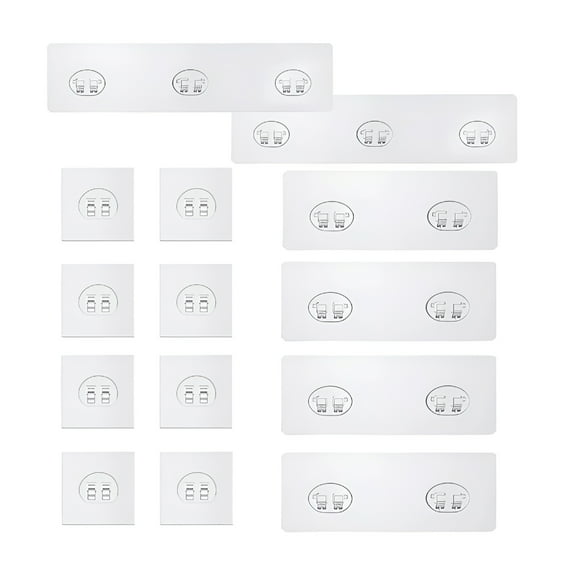 XIBUFE 14pcs Shower Caddy Adhesive Replacement Shower Shelves Adhesive ...