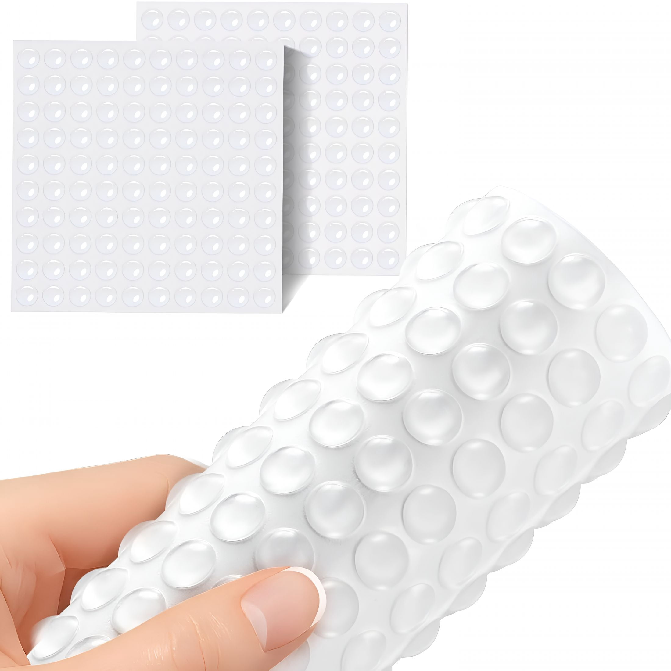 XIBUFE 200 Pieces Cabinet Door Bumpers,0.4Inch Round Silicone Clear ...