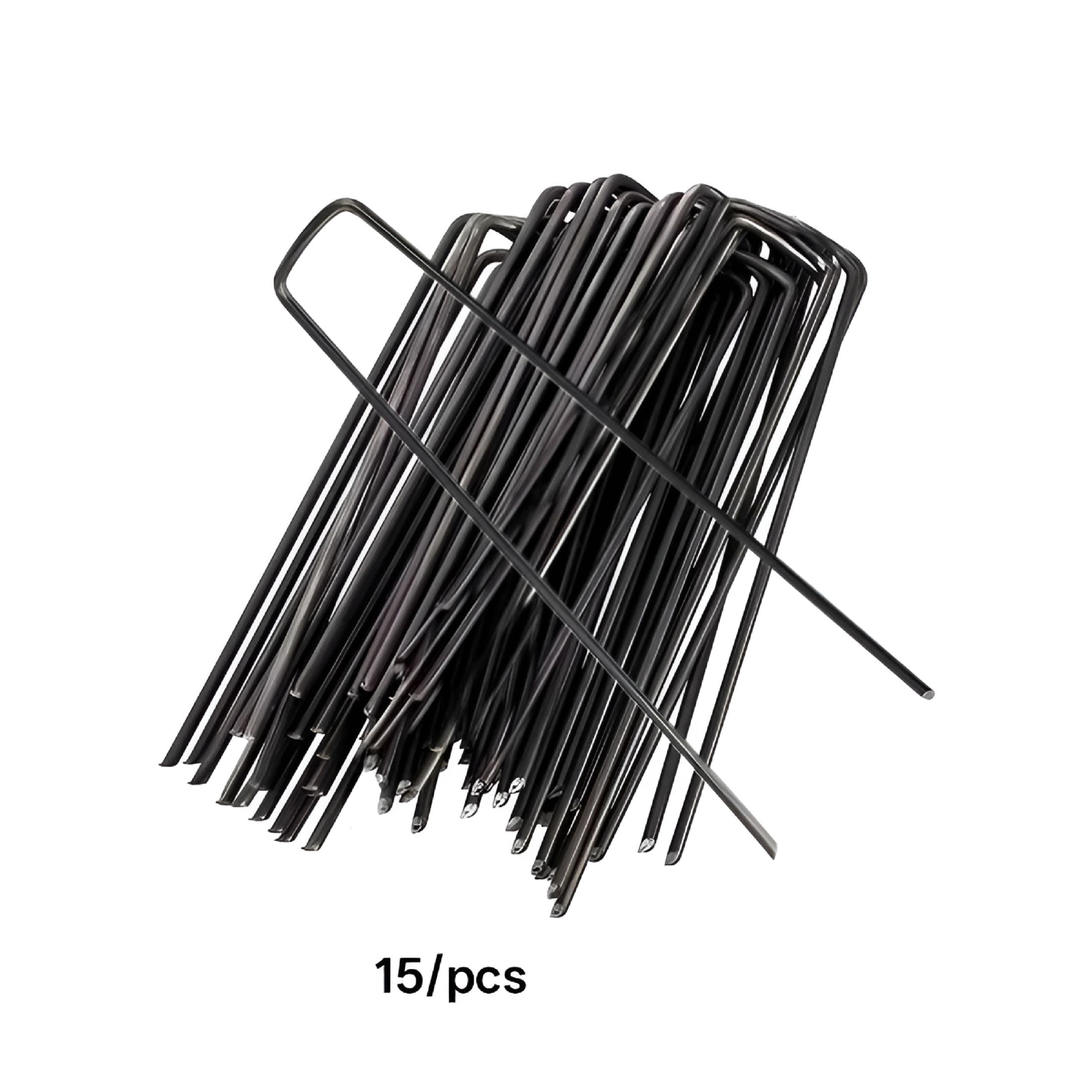 XIBUFE 2026 New 15Pcs Landscape Garden Stakes Heavy-Duty Sod Pins Anti ...