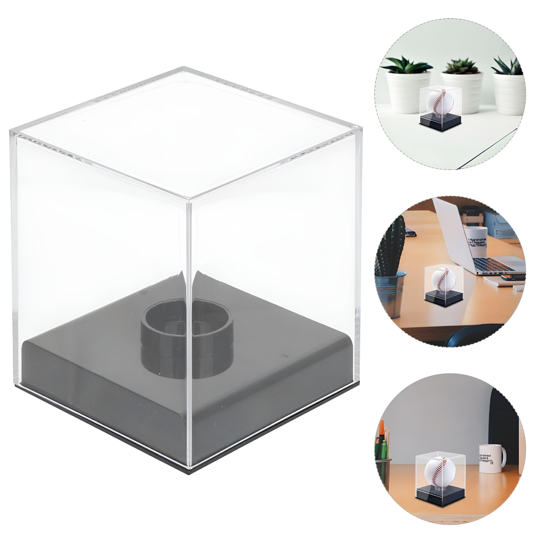 XIBUFE 2026 New Baseball Display Case Clear Display Box Acrylic Display ...