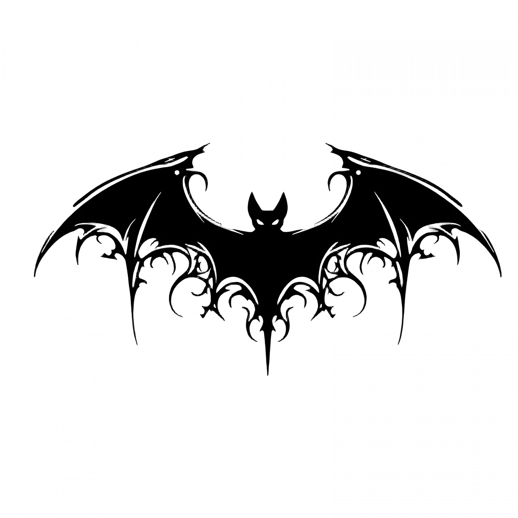 XIBUFE 2026 New Bat Shaped Metal Halloween Wall Decoration with ...