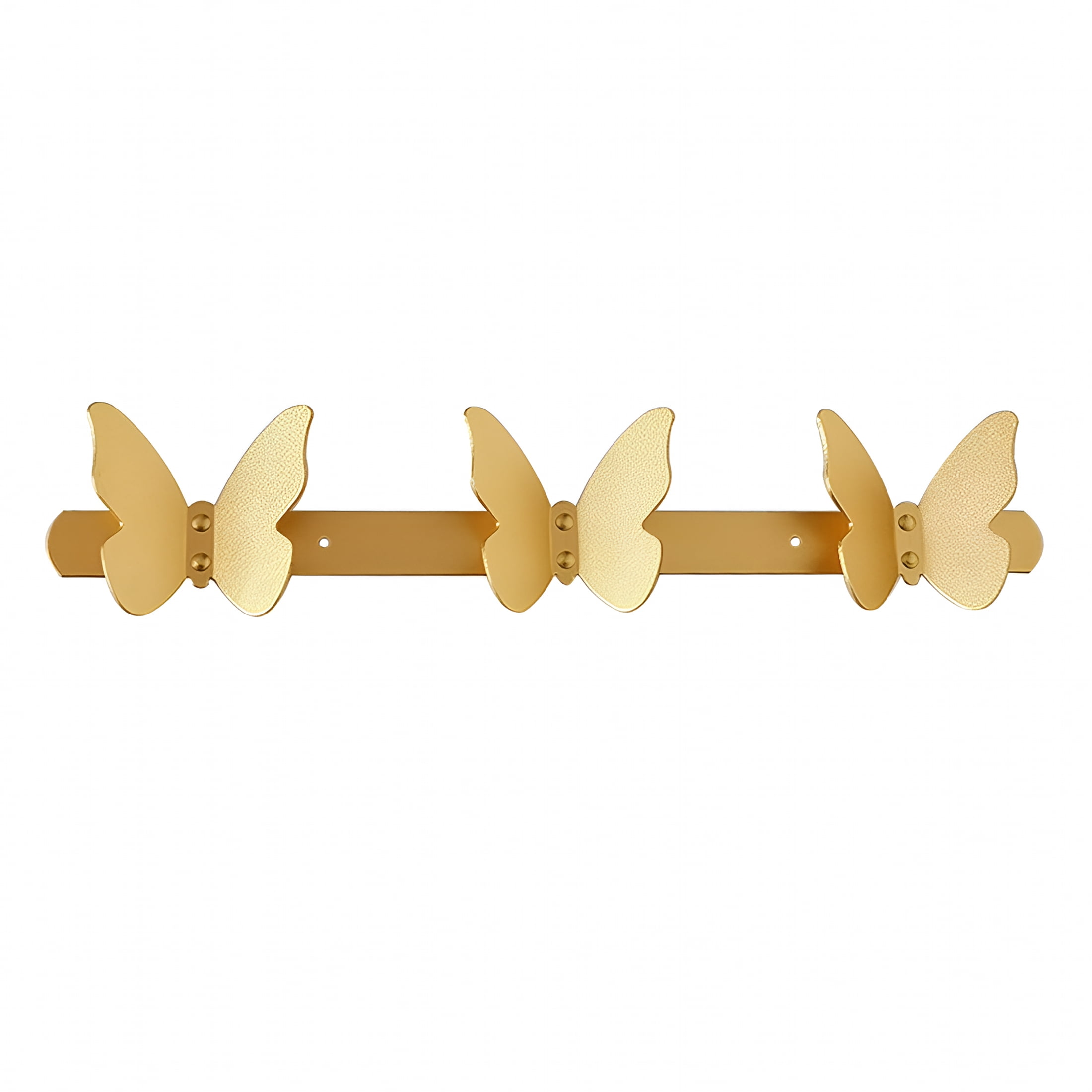 XIBUFE 2026 New Butterfly Wall Hooks Coat Hat Rack Towel Hanger Gold ...