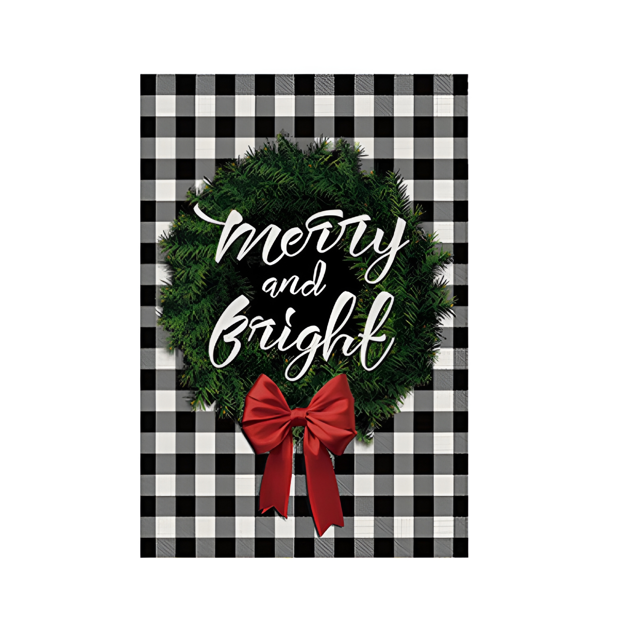 XIBUFE 2026 New Christmas Garden Flag, Santa Wreath Winter Merry ...