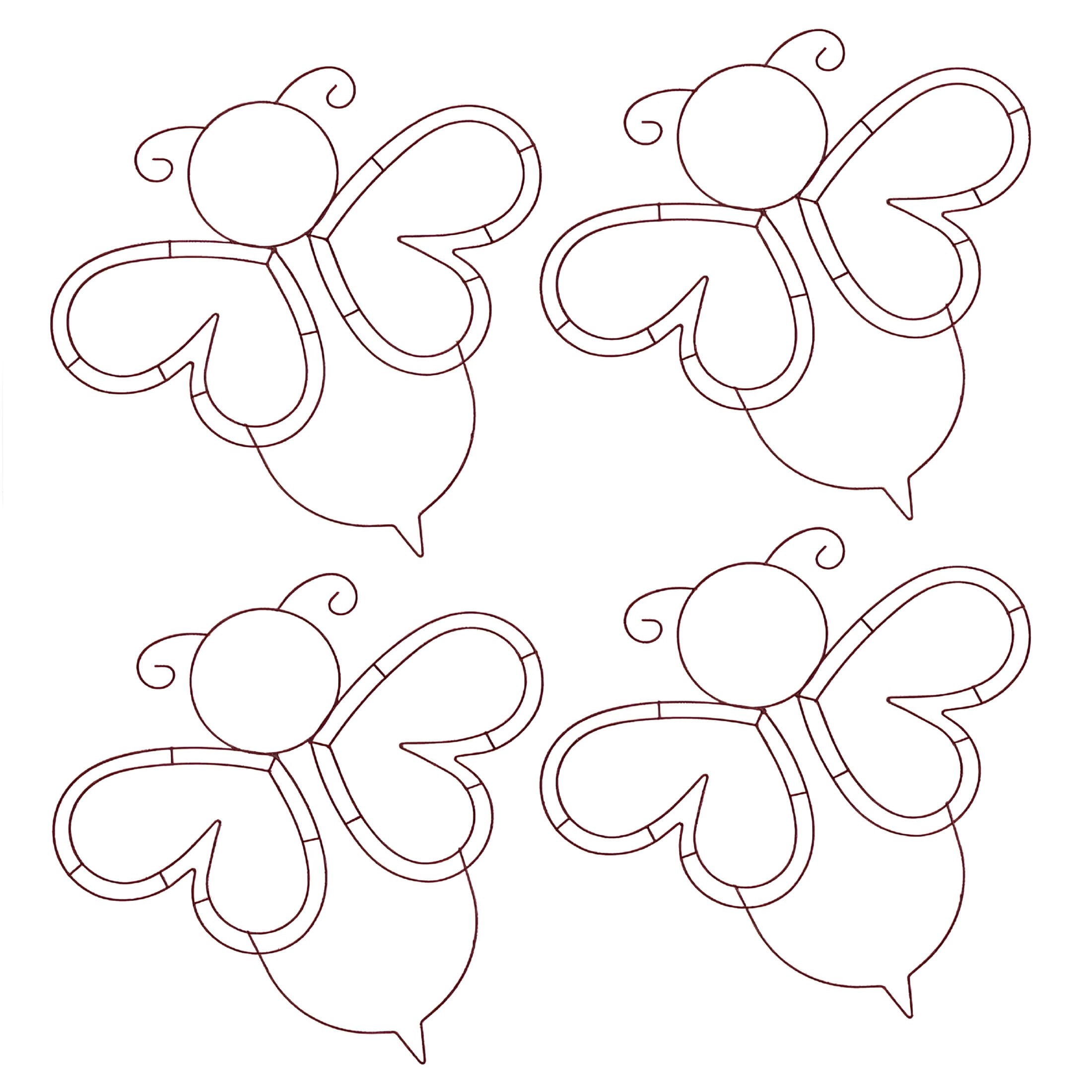 XIBUFE 2026 New Easter Spring Craft Supply-Metal Bee Wreath Frame 4Pc ...