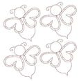 XIBUFE 2026 New Easter Spring Craft Supply-Metal Bee Wreath Frame 4Pc ...