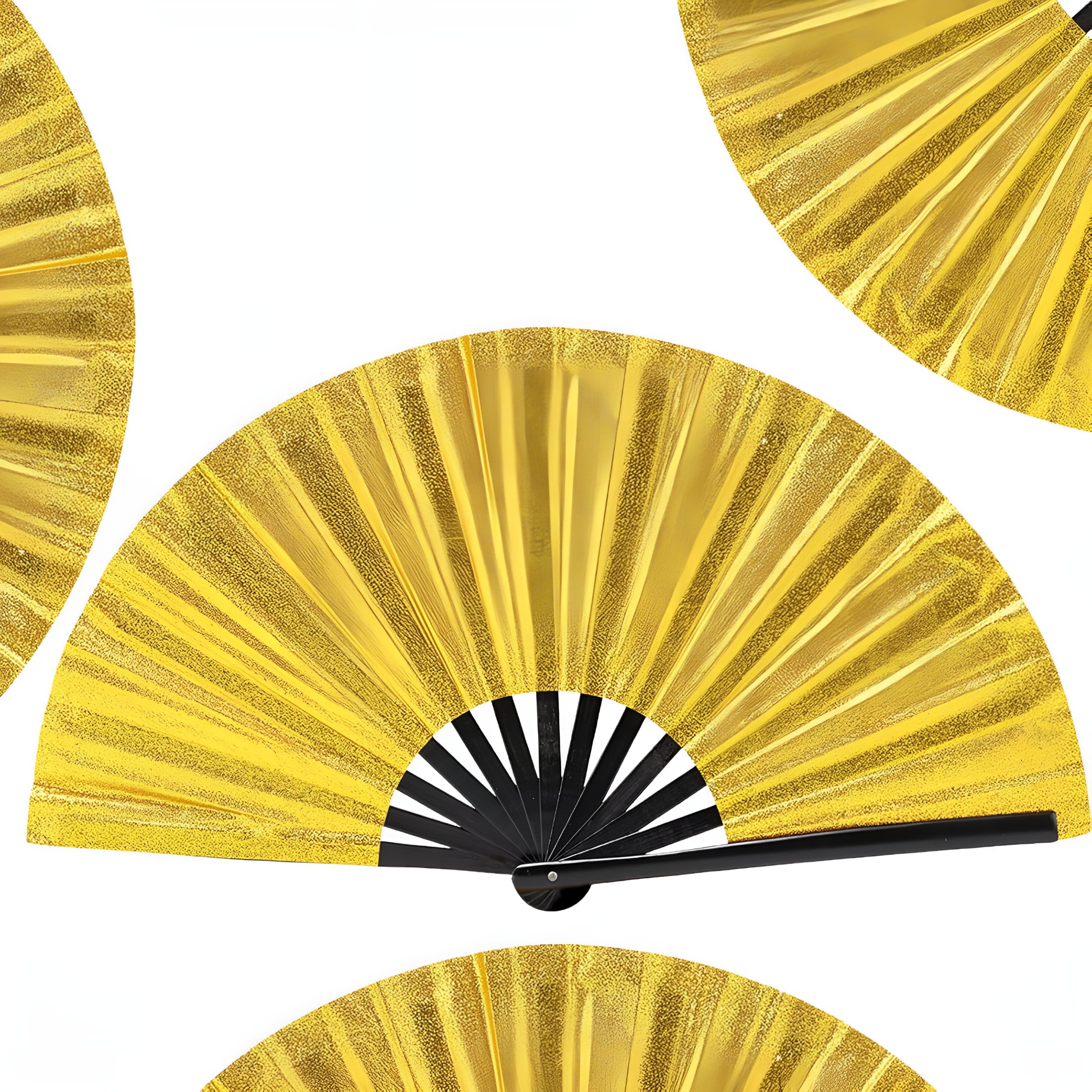 XIBUFE 2026 New Ground Fan,Large Holographic Folding Hand Fan,Clap Fans ...