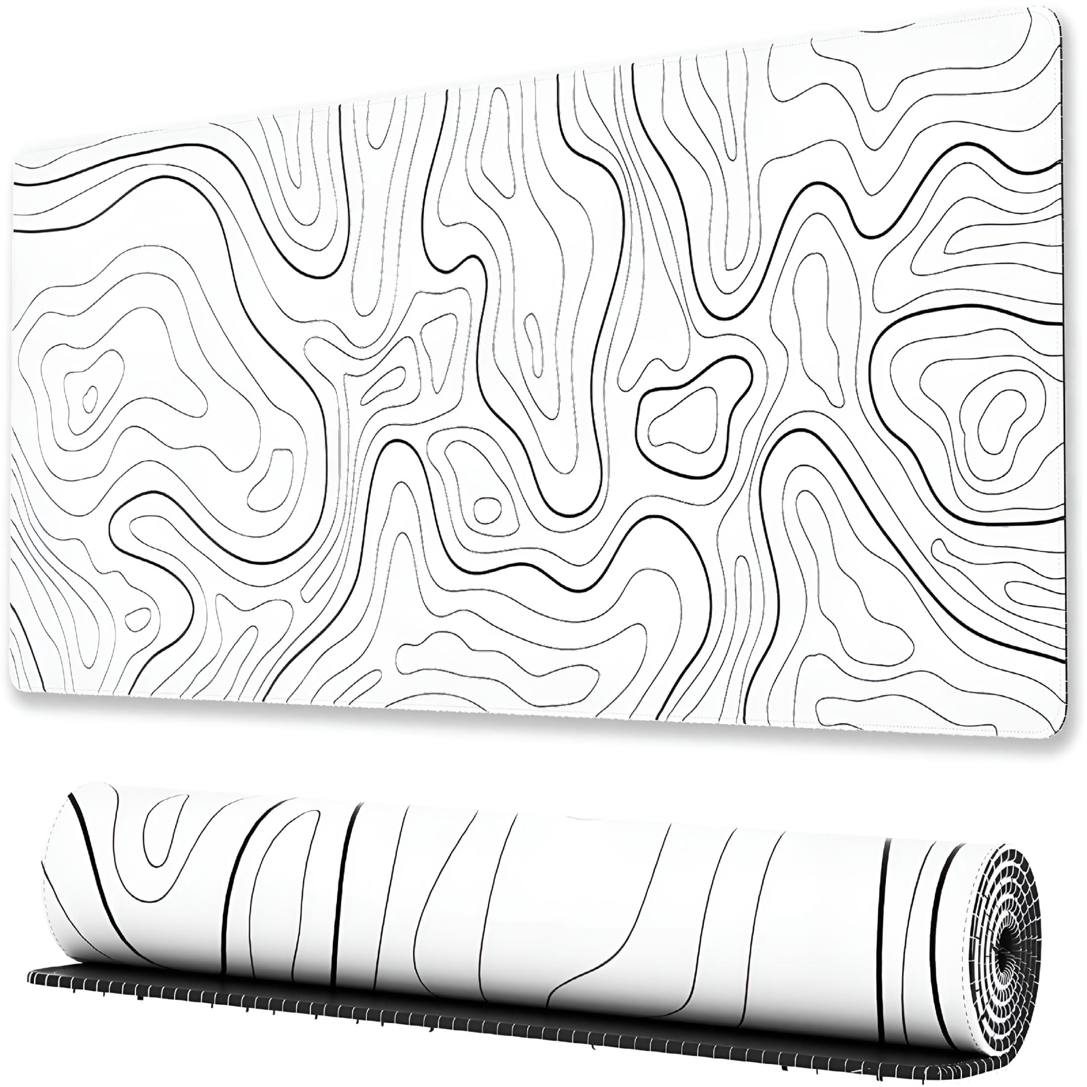 XIBUFE 2026 New Large Gaming Mouse Pad with Stitched Edges,Minimalist ...