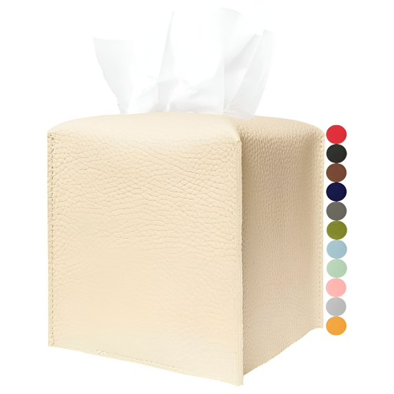 XIBUFE 2026 New Leather Tissue Box Cover Square - Tissue Holder ...