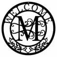 XIBUFE 2026 New Metal Monogrammed Initial Welcome Sign,Metal Letter ...