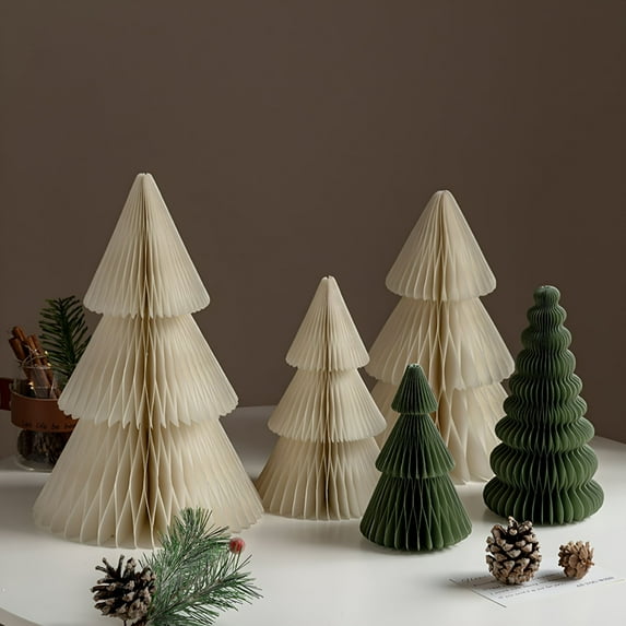 XIBUFE 2026 New Paper Christmas Tree 3D Honeycomb Paper Xmas Tree ...