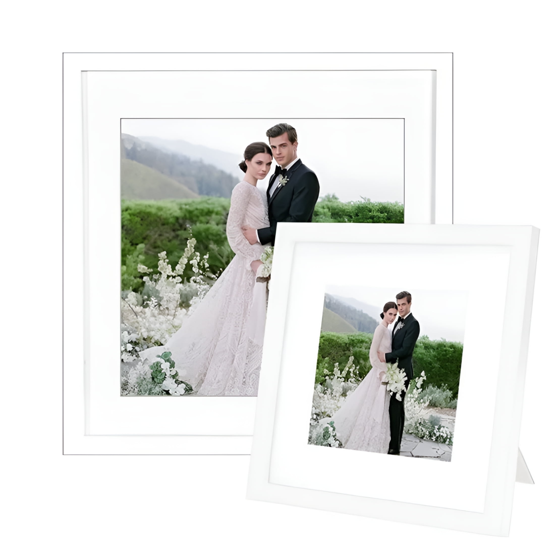 XIBUFE 2026 New Picture Frames Square Pictures Frame 2In1 Made of Solid ...