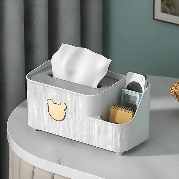 XIBUFE 2026 New Tissue Box,Plastic Paper Box,Living Room Storage ...