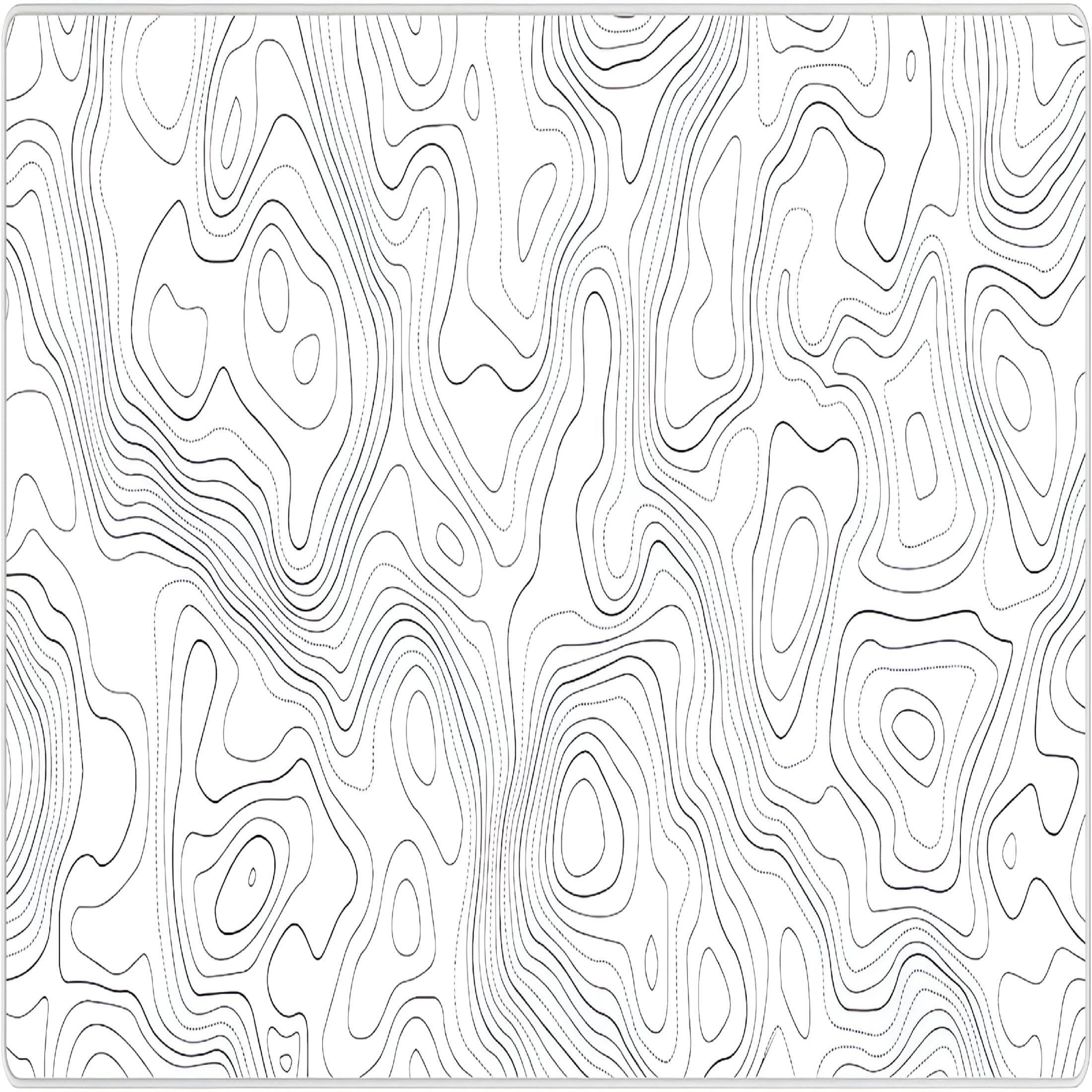 XIBUFE 2026 New White Topographic Large Gaming Mouse Pad,Xxl Mousepad ...
