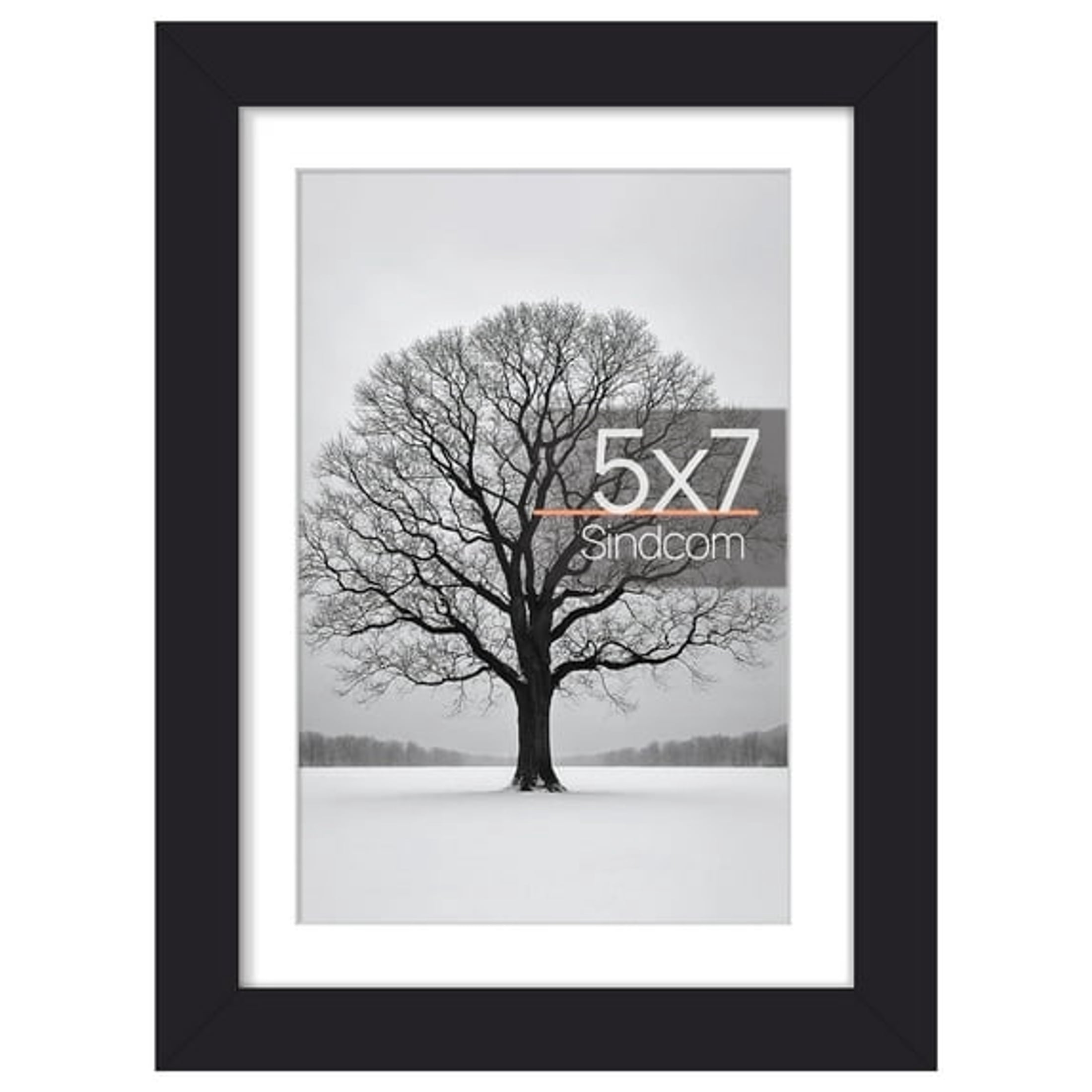 XIBUFE 5 x 7 Picture Frame, Black, 1 Pack Photo Frame, Gallery Wall ...