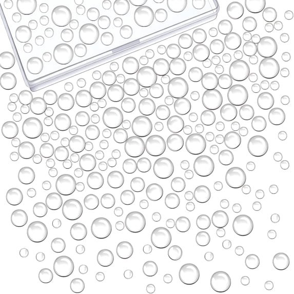 XIBUFE 700 Pieces Clear Dewdrop Water Droplets Embellishments Dewdrop ...