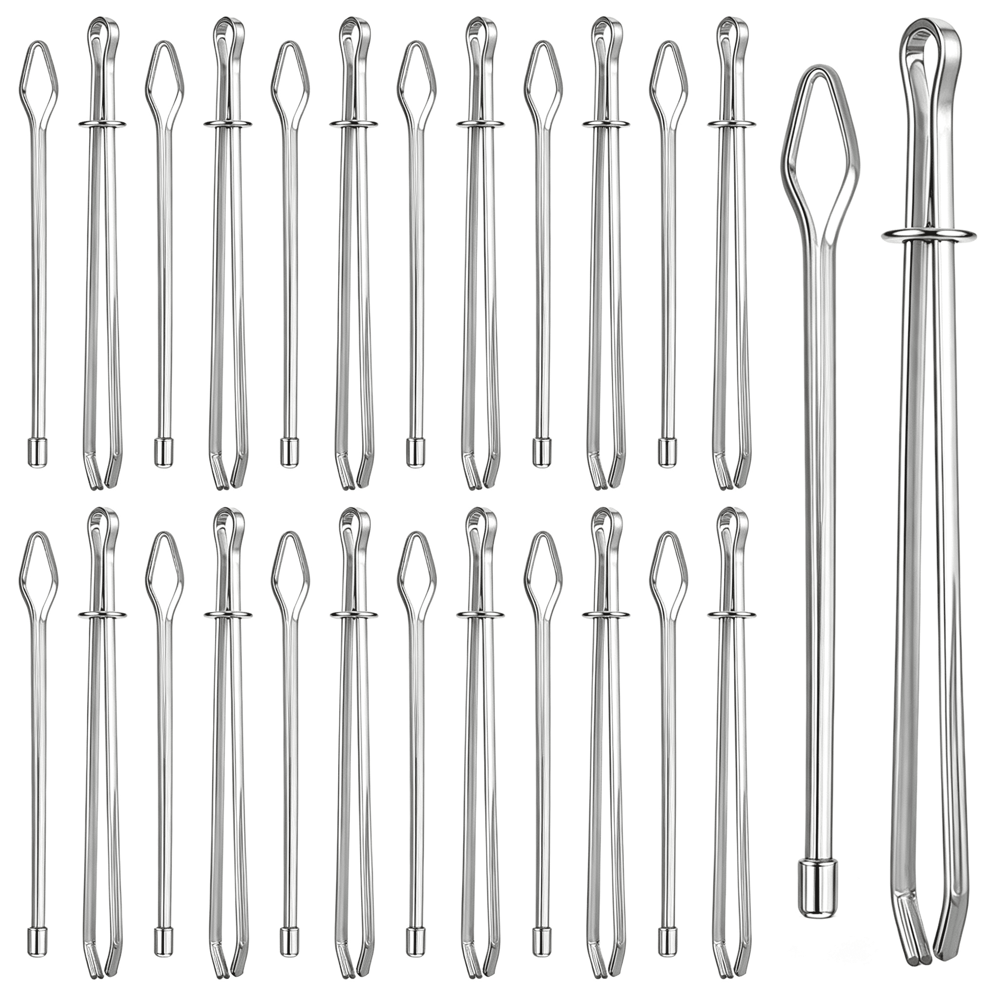 XIBUFE Bodkin Drawstring Threaders, 20 Pcs Metal Bodkin Sewing Clips ...