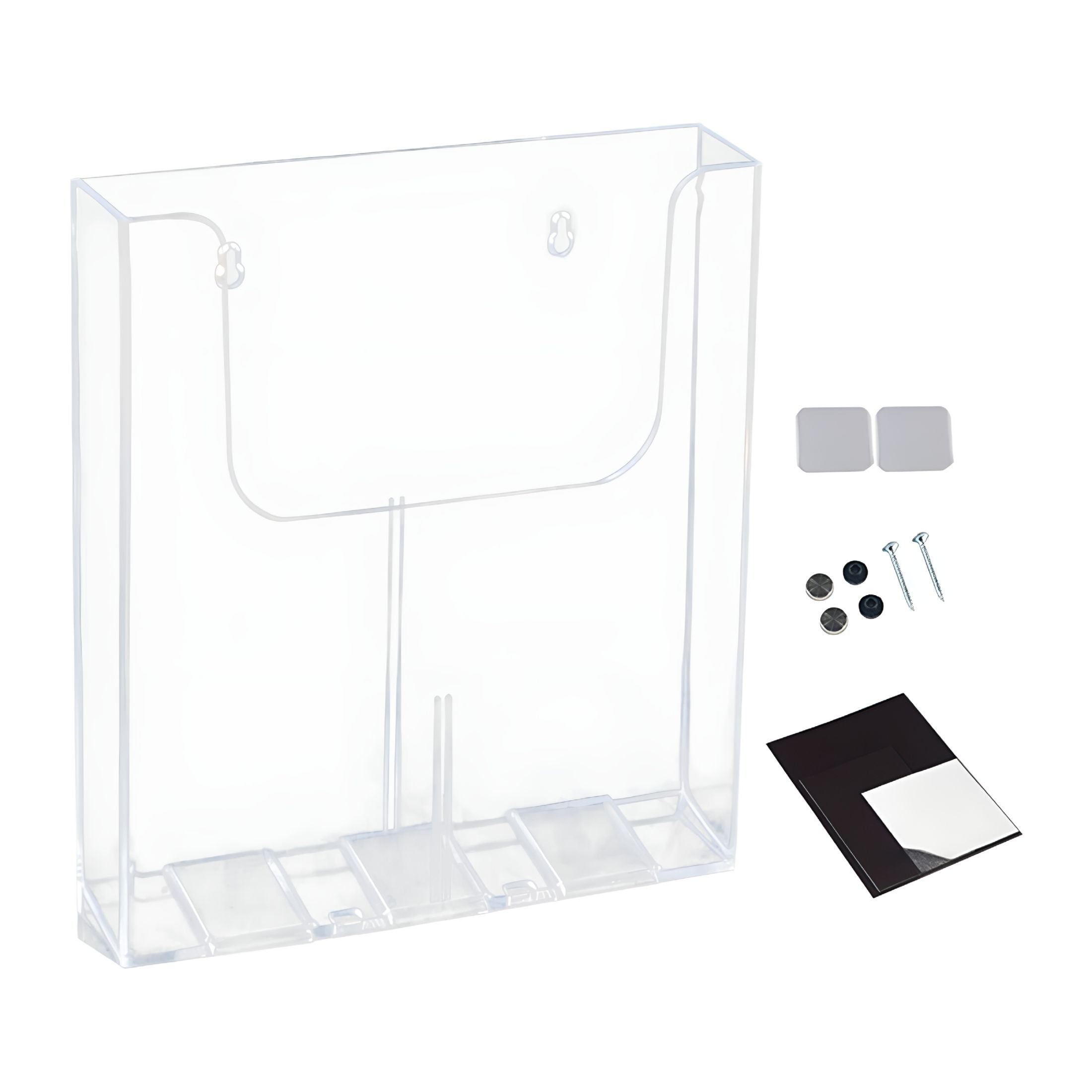 XIBUFE Brochure Holder Wall Mounted Booklet Display Stand Clear Flyer ...