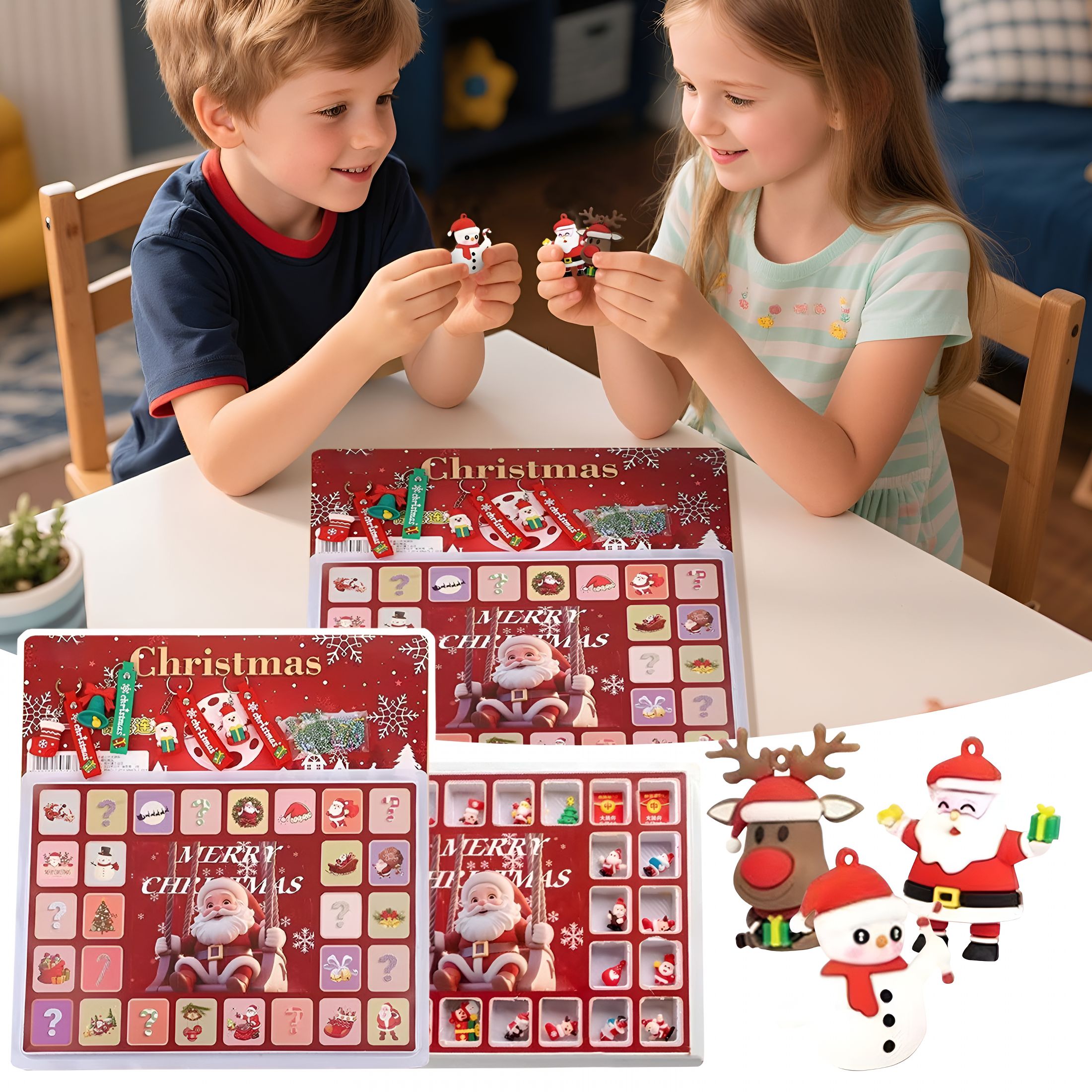 XIBUFE Christmas Advent Calendar Contains 24 Gifts,40-Grid Toy ...