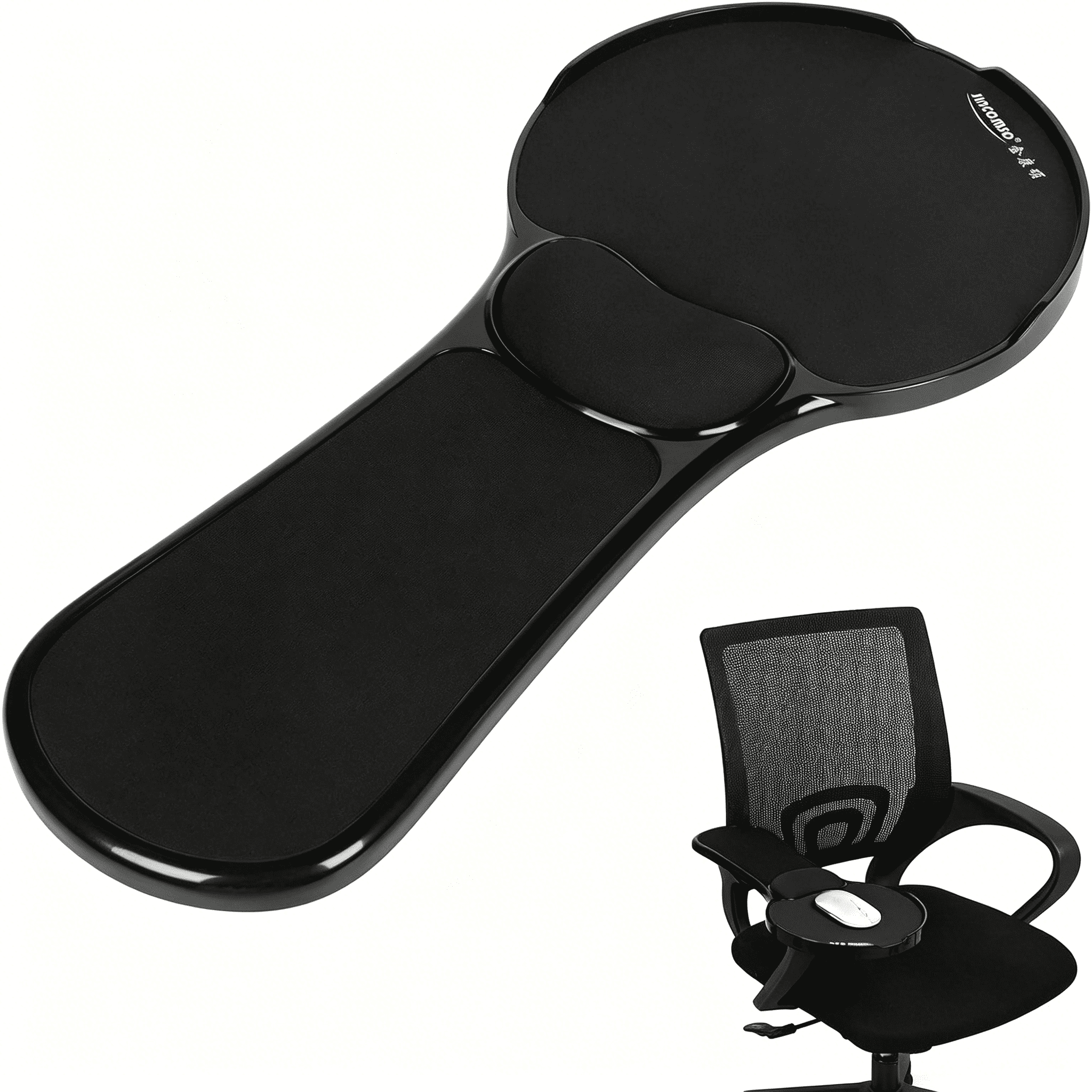 XIBUFE Ergonomic Arm Rest Mouse Pads for Chairs,Adjustable Chair Arm ...