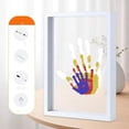 XIBUFE Family Handprint Kit,Diy Hand and Footprint Kit Wooden Frame ...