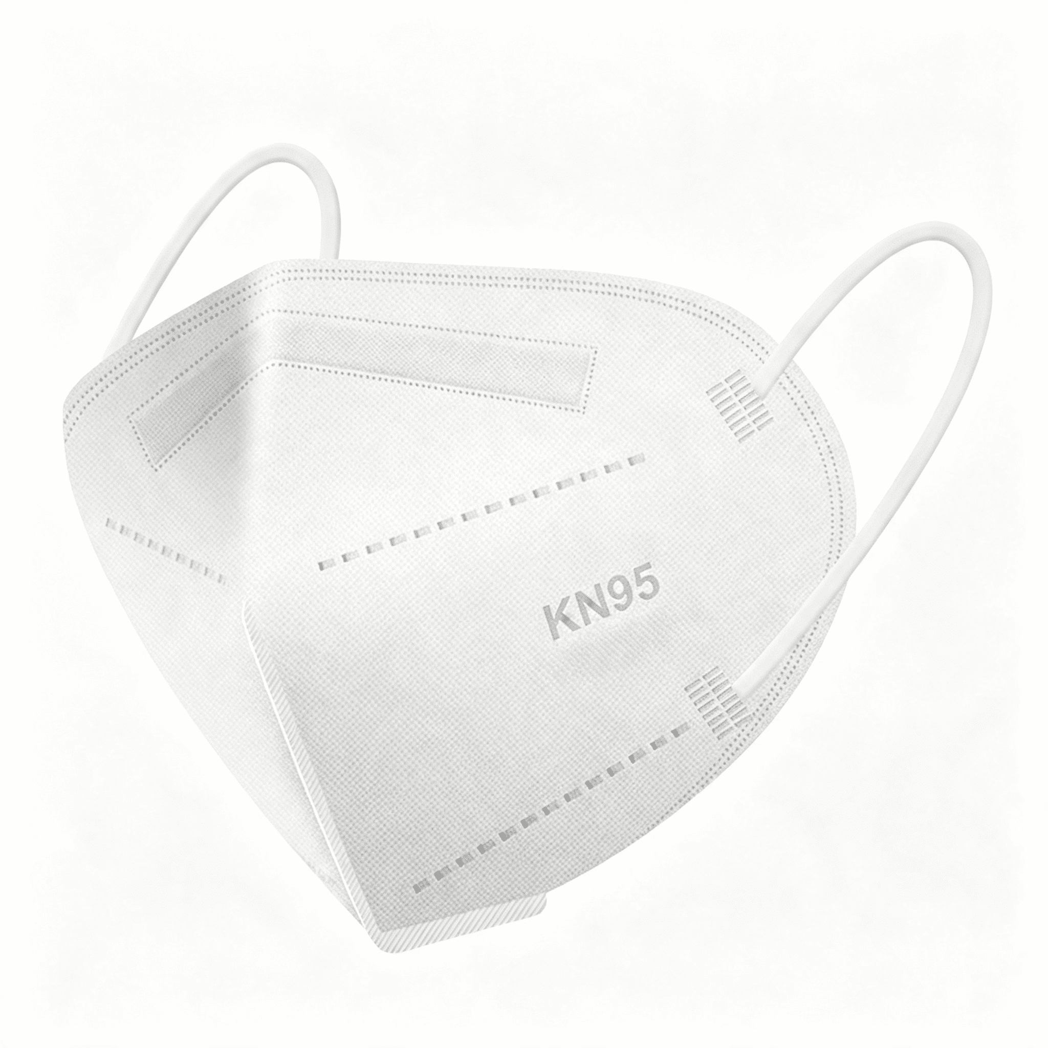 XIBUFE Kn95 Face Mask,100-Pack White,5-Layer Protective Respirators for ...