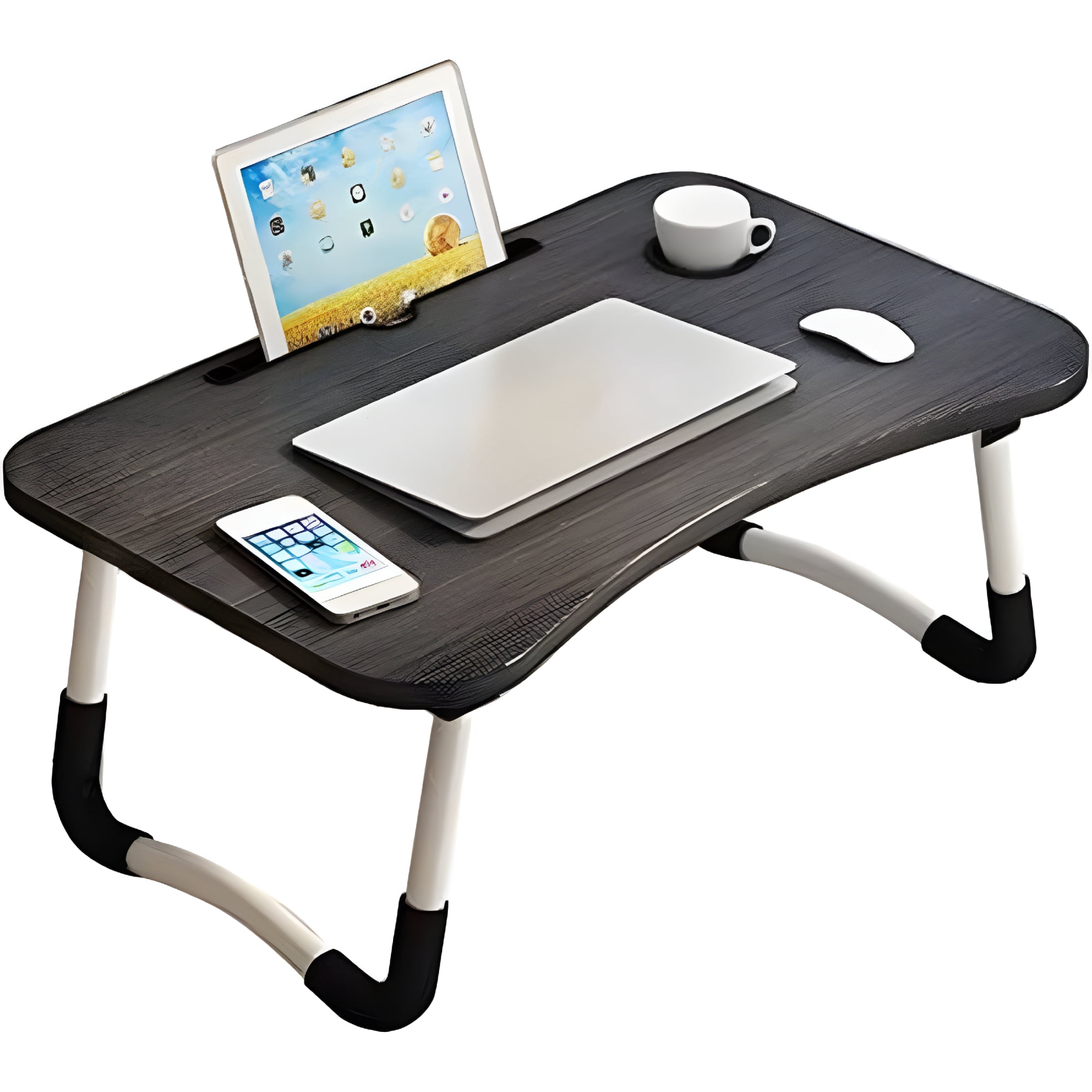 XIBUFE Laptop Desk Foldable Tray Table Bed Stand Standing Table for Bed ...
