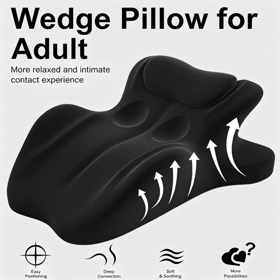 XIBUFE Memory Foam Ergonomic Wedge Intimacy Pillow - 27° Lift Support ...