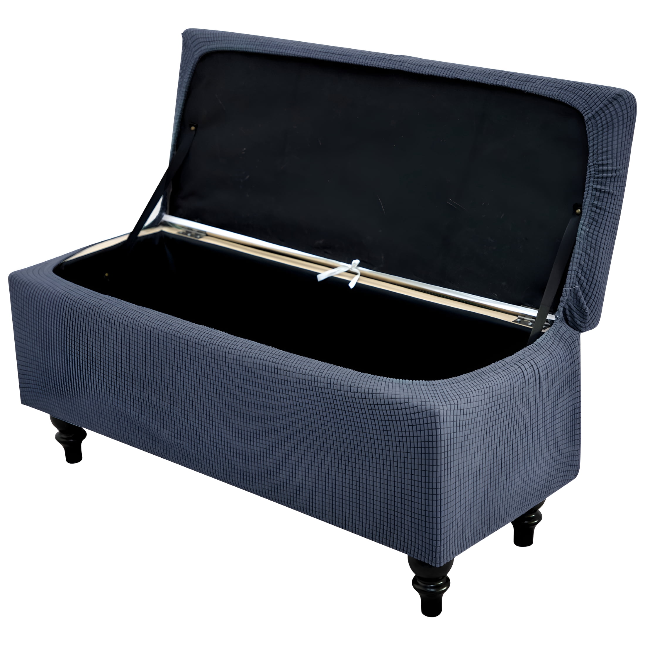 XIBUFE Stretch Storage Ottoman Cover Rectangle Storage Footrest ...