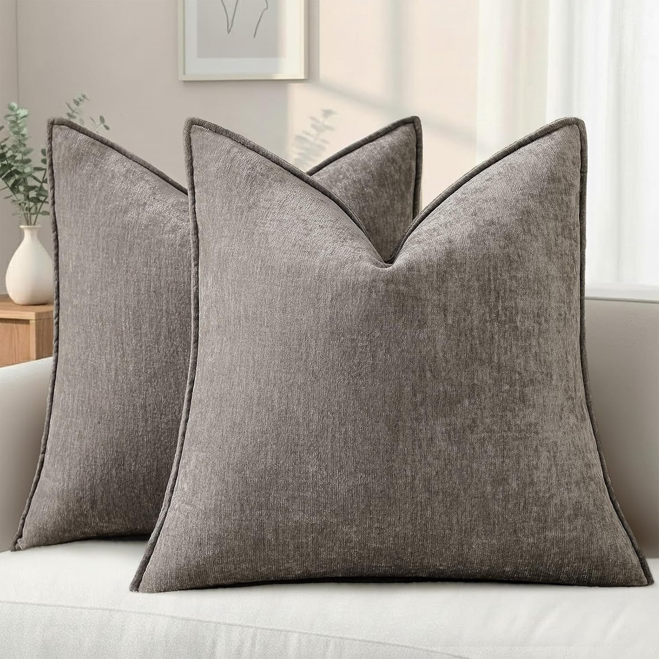 XIBUFE Summer Couch Throw Pillow Covers 18X18 Set of 2,Decorative Soft ...