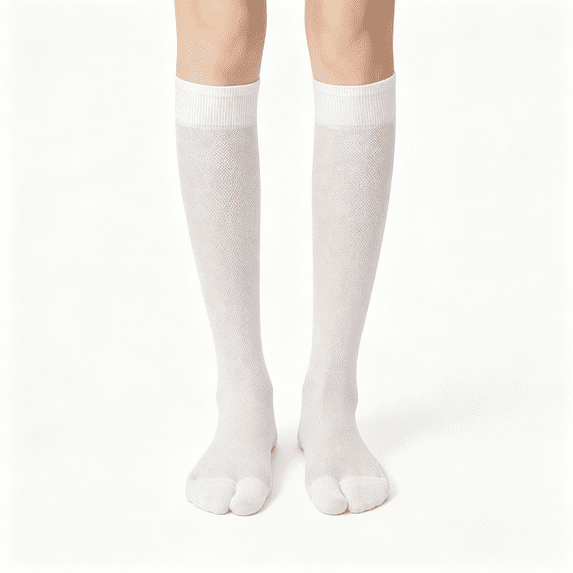 XIBUFE Tabi Socks for Women Sheer Mesh Sports Socks Breathable Split ...
