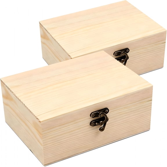 Unfinished Wood Box Lid