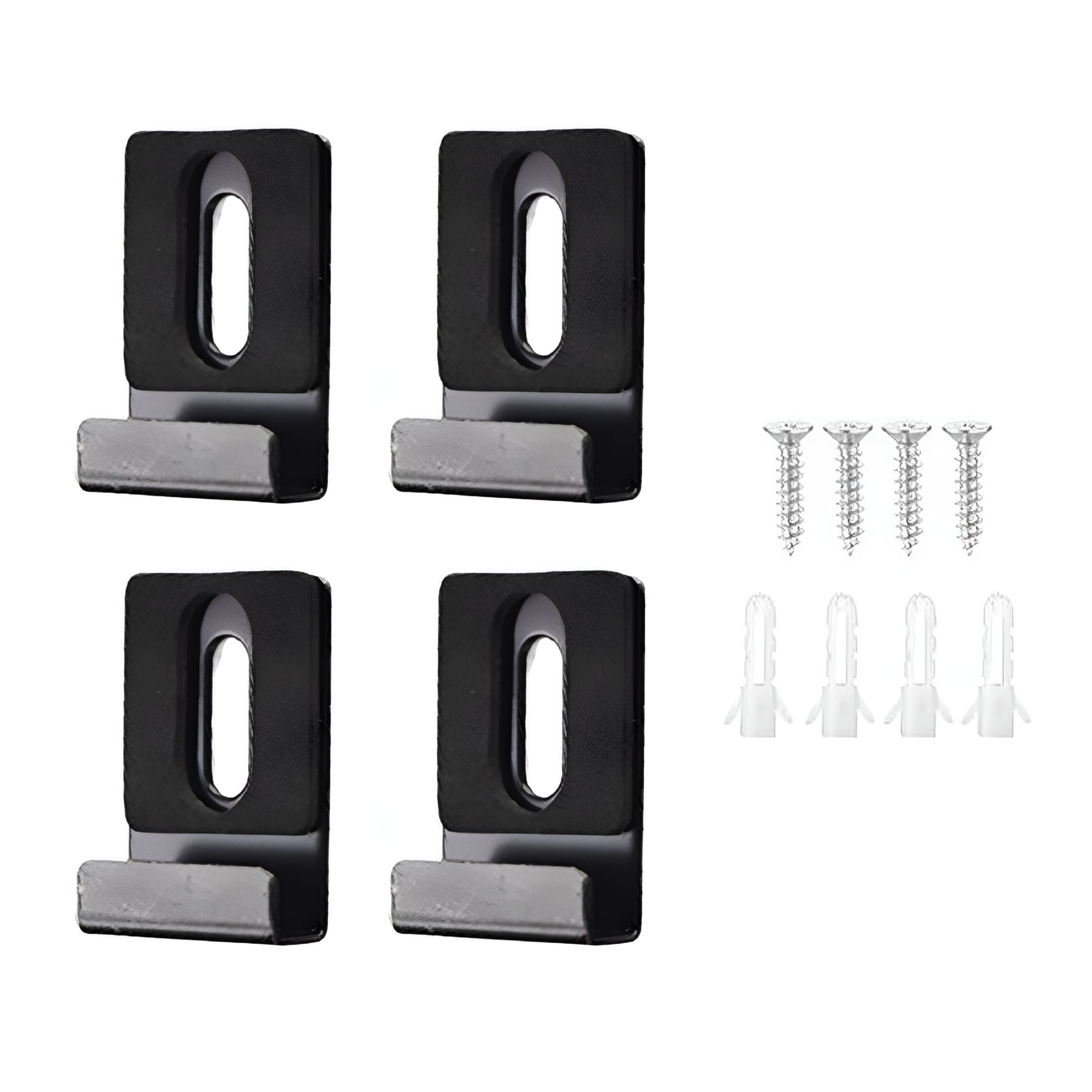 XIBUFE Wall Mount Mirror Bracket Metal Mirror Clips Wide Channel Mirror ...
