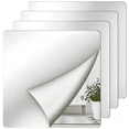 XIBUFE Wall Stickers - Unbreakable Self-Adhesive Mirror Tiles for ...