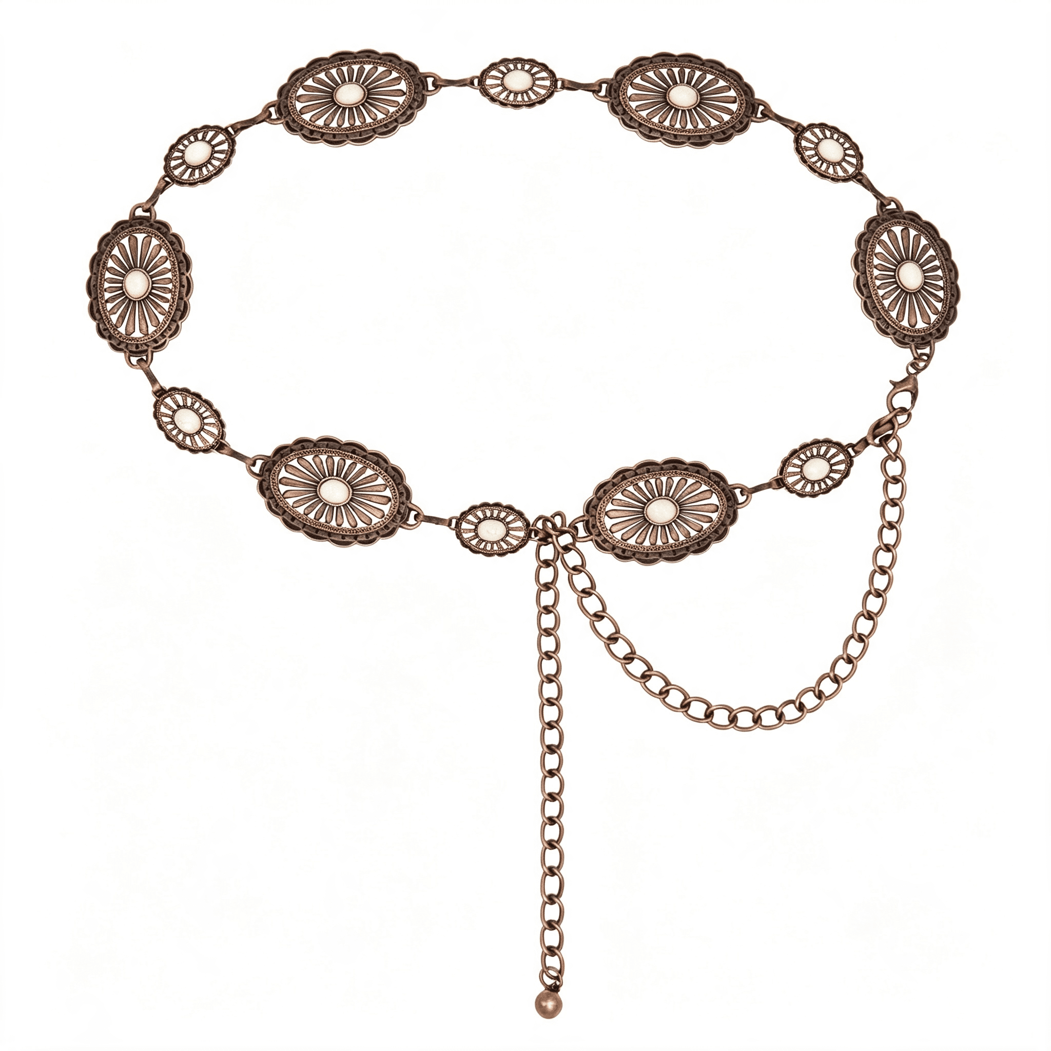 XIBUFE Western Metal Concho Belt for Women Cowgirl Chain Belts for ...