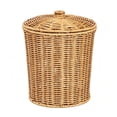 XIBUFE Woven Trash Can with Lid 11 Inch – Portable Laundry Basket for ...