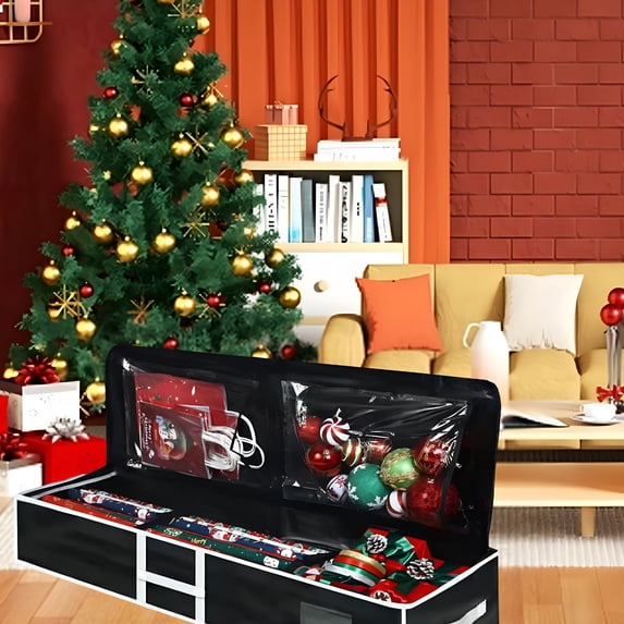 XIBUFE Wrapping Paper Organizer Storage,Christmas Wrapping Paper ...