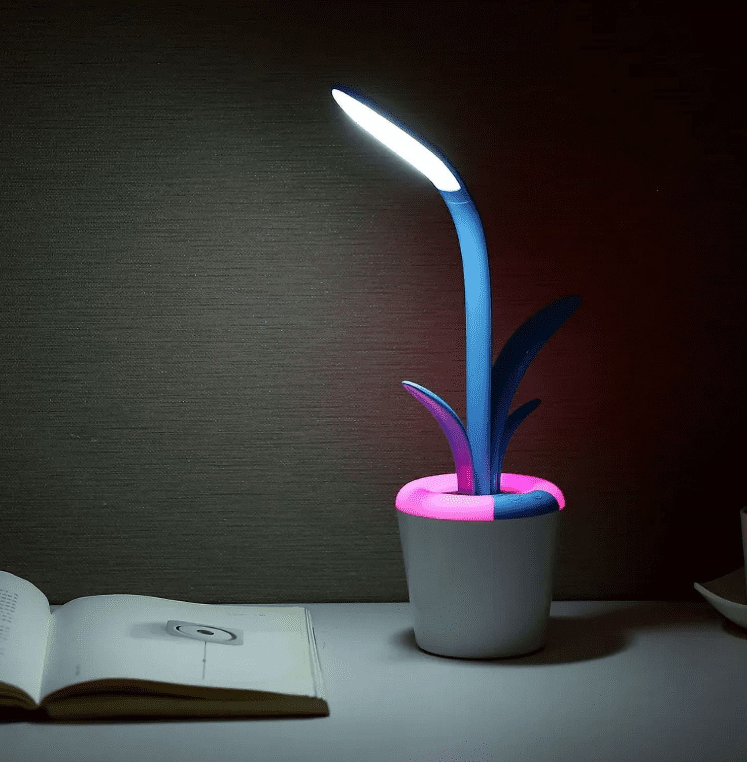 XIBUZZ Teens Bedroom Adjustable Portable LED Desk Lamp with Plant ...