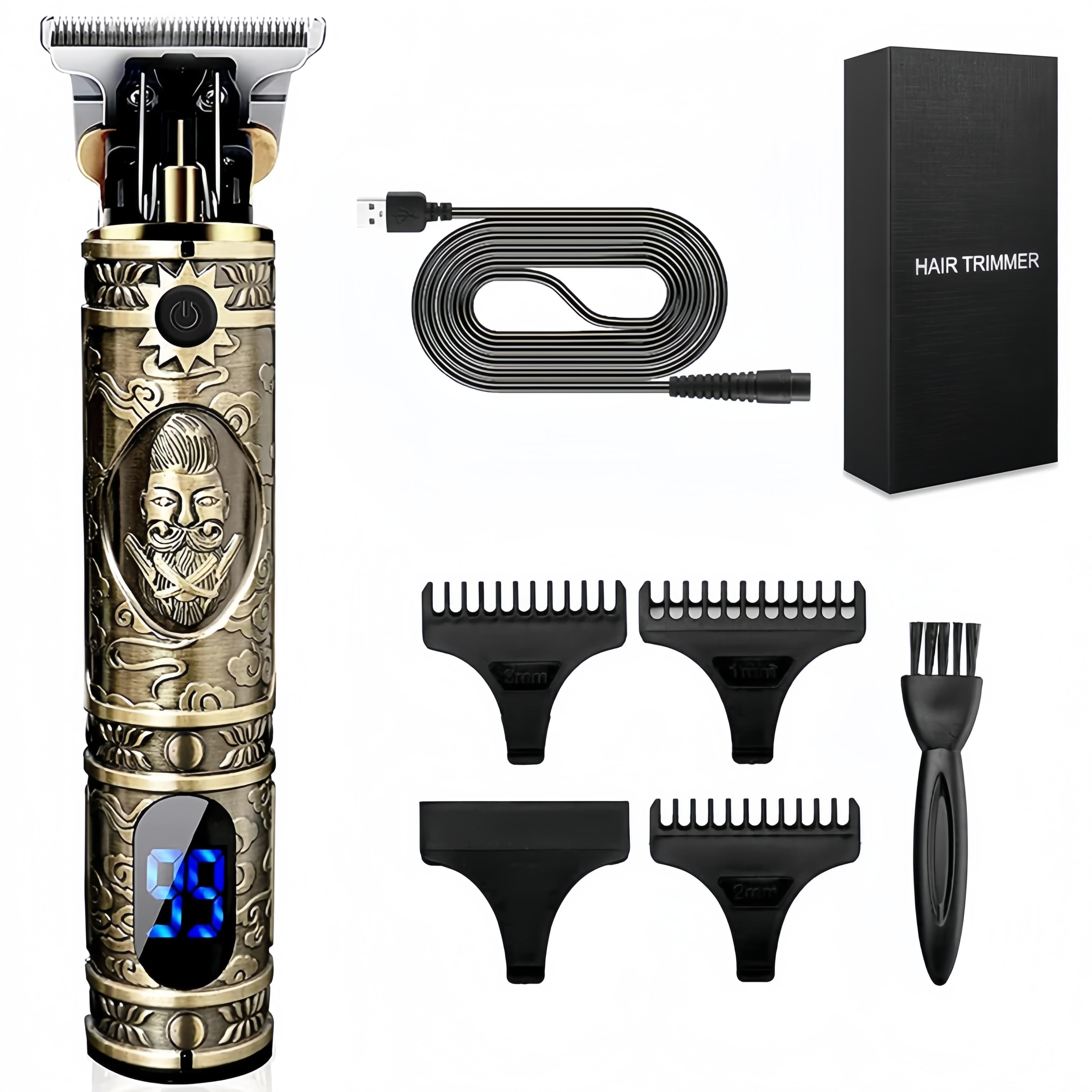 BAKIBO Hair Clippers for Men, Professional Hair Trimmer Rechargeable ...