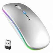 Wireless Bluetooth Mouse Rechargable LED Dual Modes For MacBook Air Pro ...