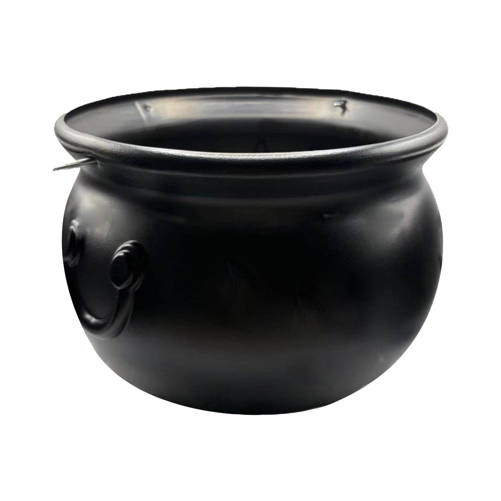 XIEULQP 2-Size Black Cauldron Candy Bowl - Witch Kettle Design for ...