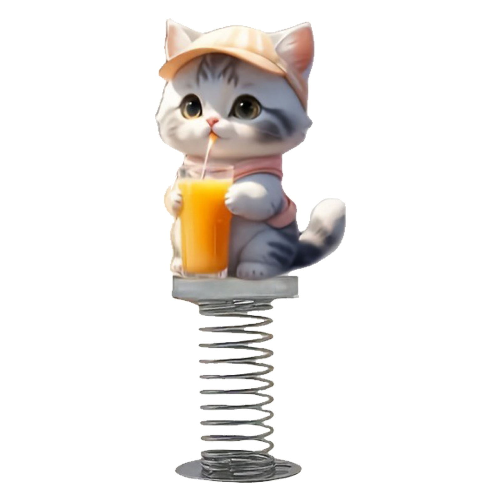 XIEULQP 2D Acrylic Cartoon Cute Cat Pattern Car Cute Cat Bobblehead ...