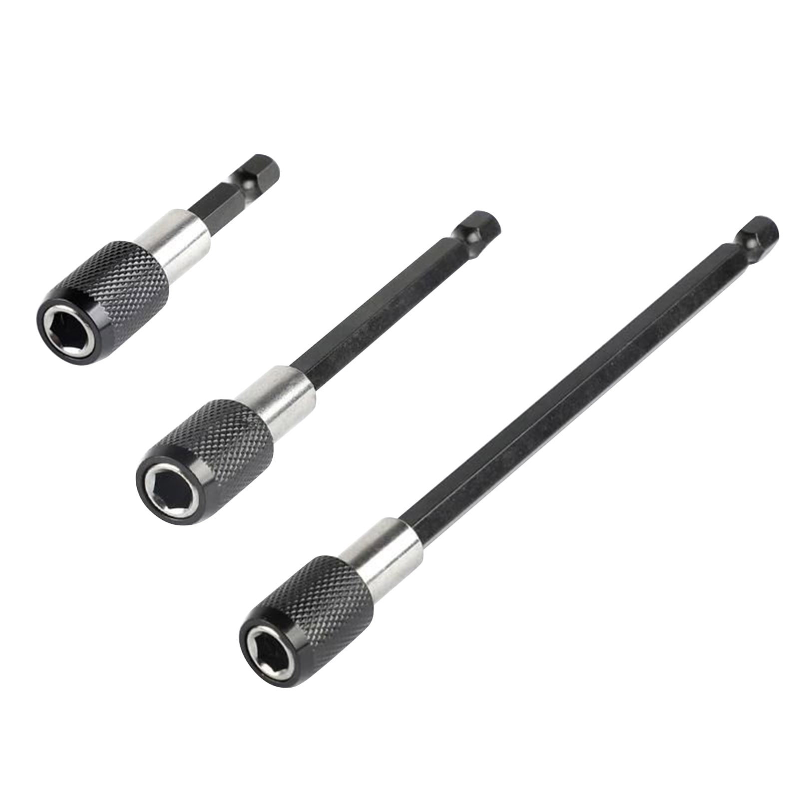 XIEULQP 3 Pcs 1/4 Inch Hex Shank Quick Release Bar Socket Screwdriver ...