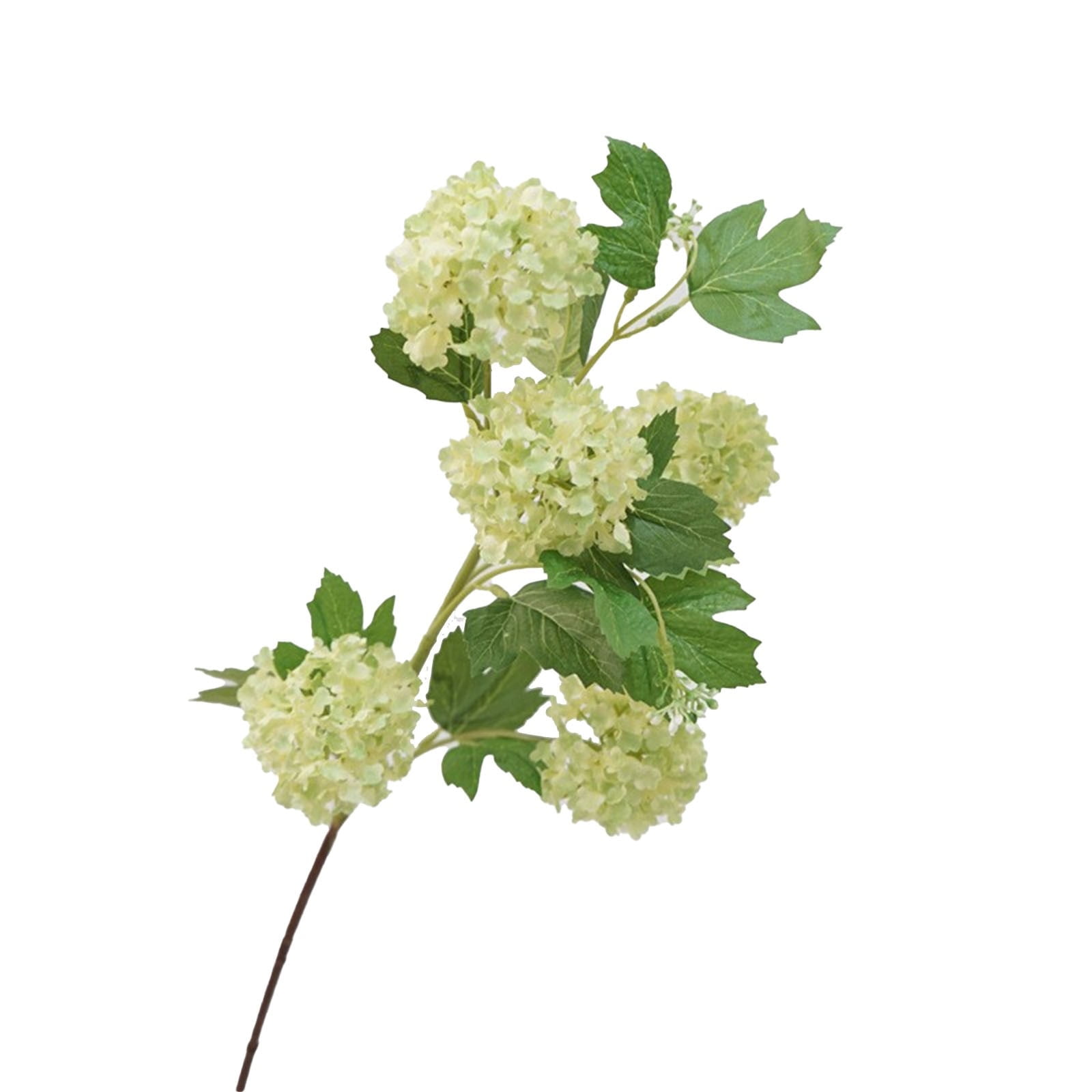 XIEULQP 5-Head Silk Hydrangea Arrangement - Real-Touch Snowball Blooms ...