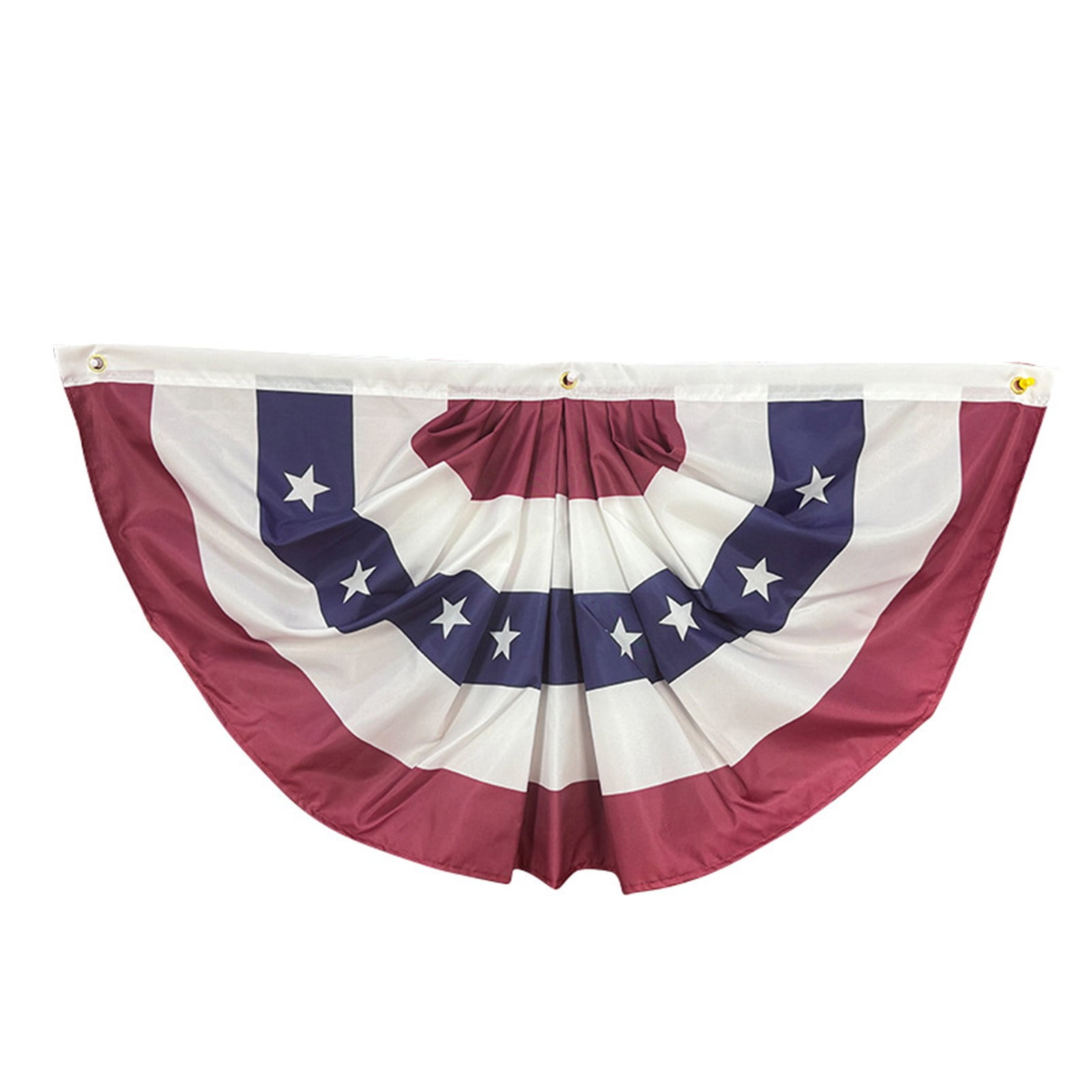 XIEULQP 6-Piece Patriotic Fan-Shaped Flag Set - Semi-Circular ...