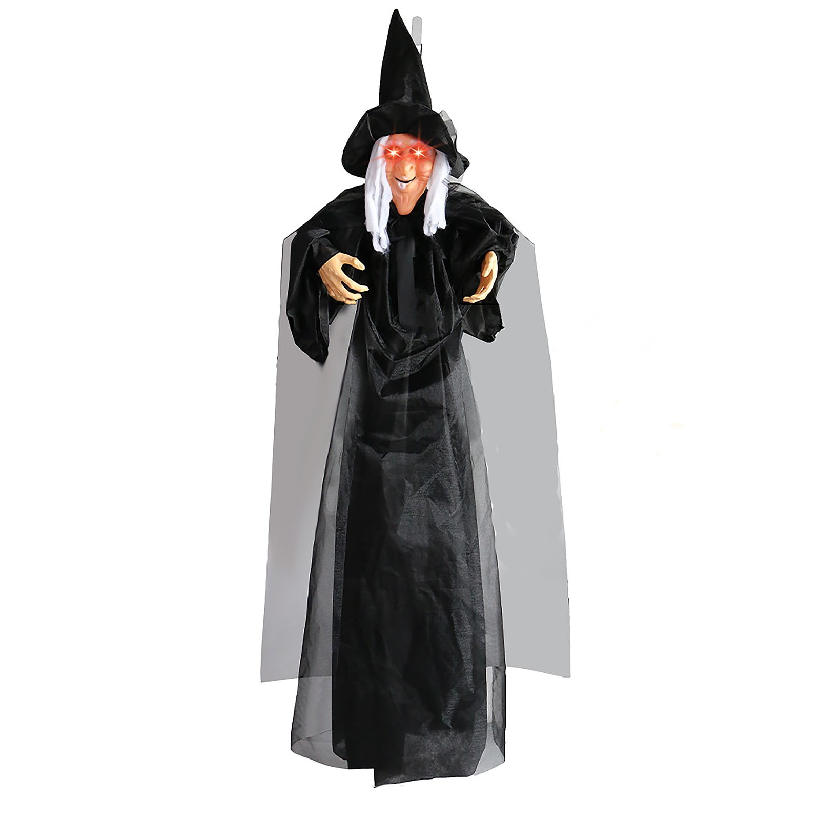XIEULQP 70-Inch Animatronic Flying Witch Prop (2025) - Life-Size ...