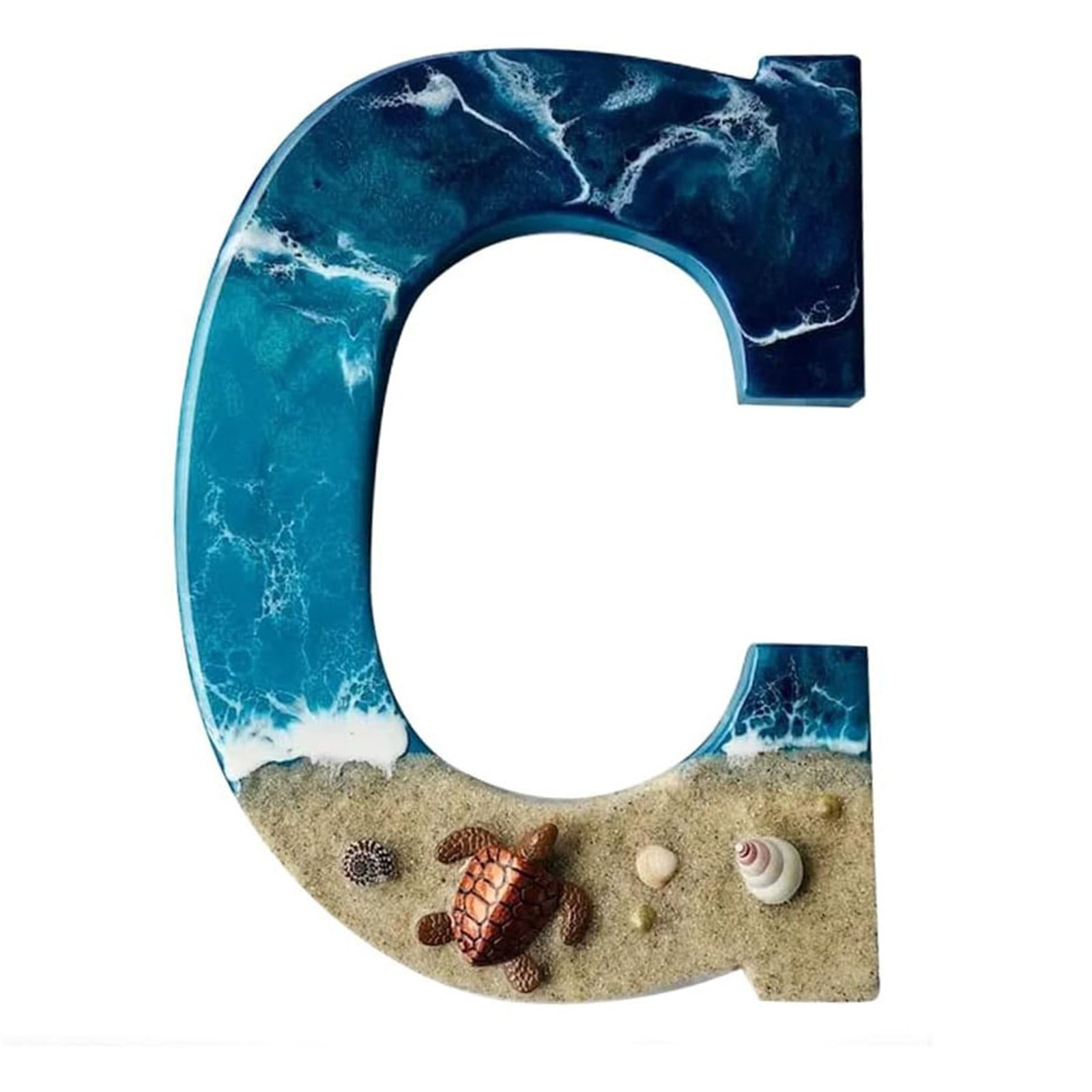 XIEULQP Beach Letters A-Z Decor, Beach Style Standing Resin Letters for ...