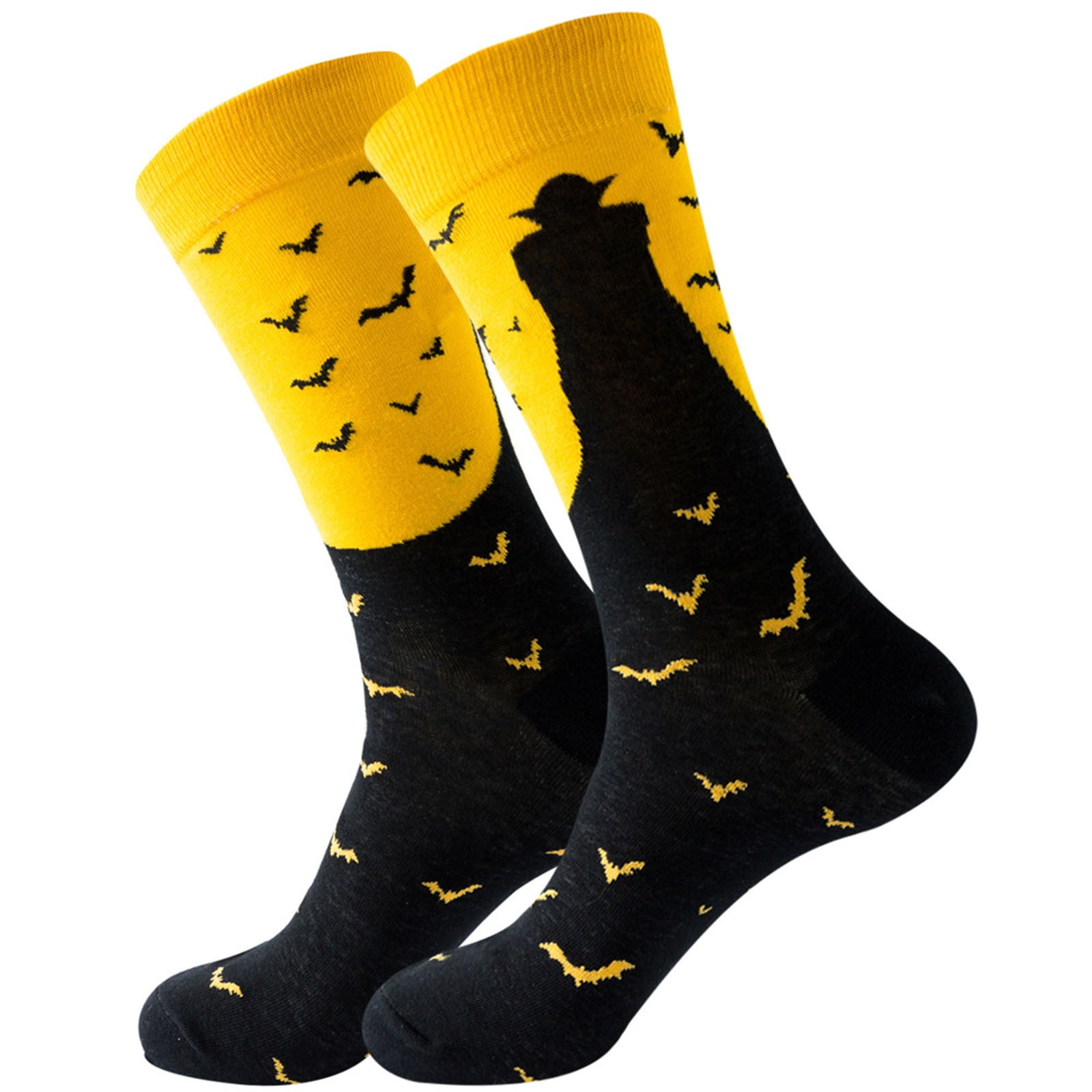 XIEULQP Compression Socks for Women Casual Crew Socks Fun Halloween ...