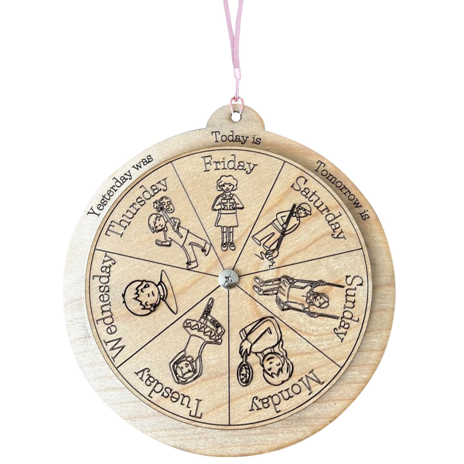 XIEULQP Days of The Week Learning Wheel Montessori Nursery and ...