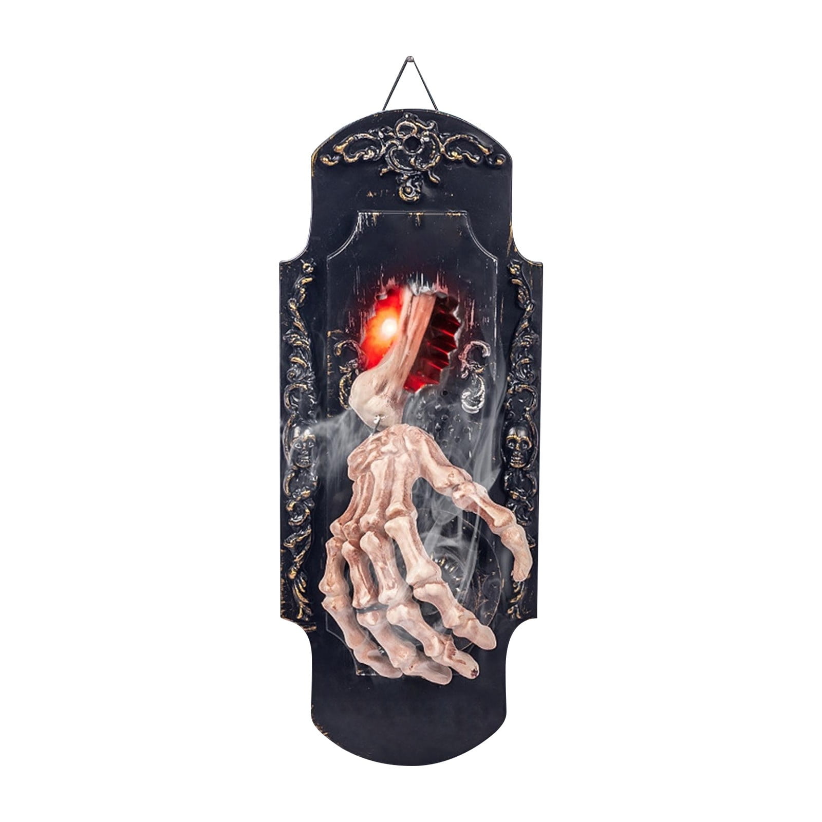 XIEULQP Halloween Spray Doorbell, Motion Sensor Animated Skeleton Hand ...
