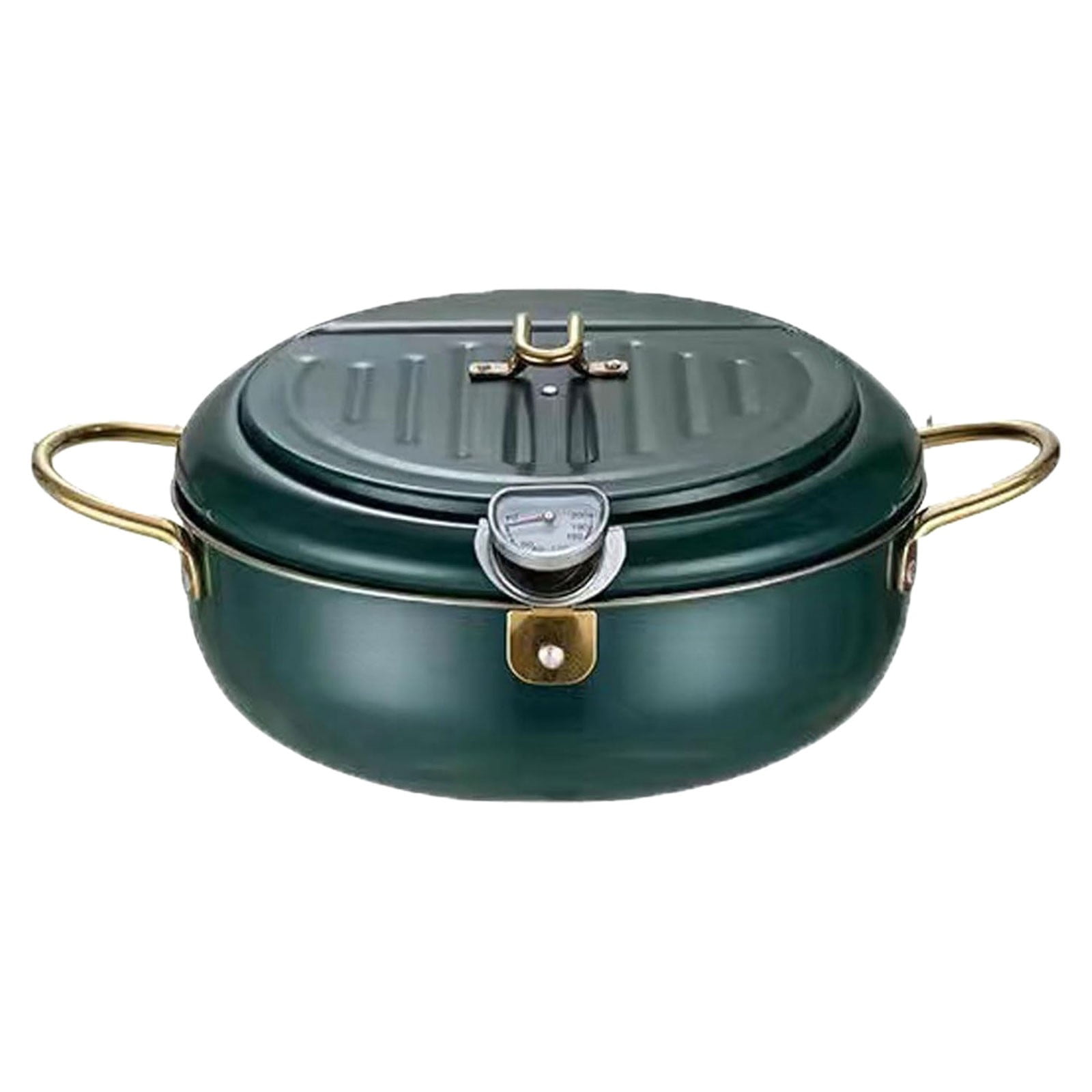 XIEULQP Japanese-Style Deep Fryer Pot with Removable Oil Drain Rack ...